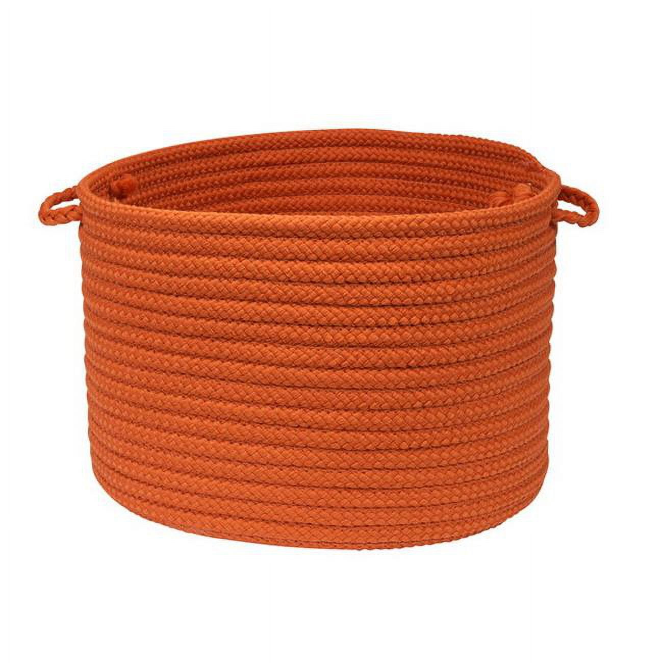 Simply Home Solid - Rust 18 in. x 12 in. Utility Basket - Rust - 18 in ...