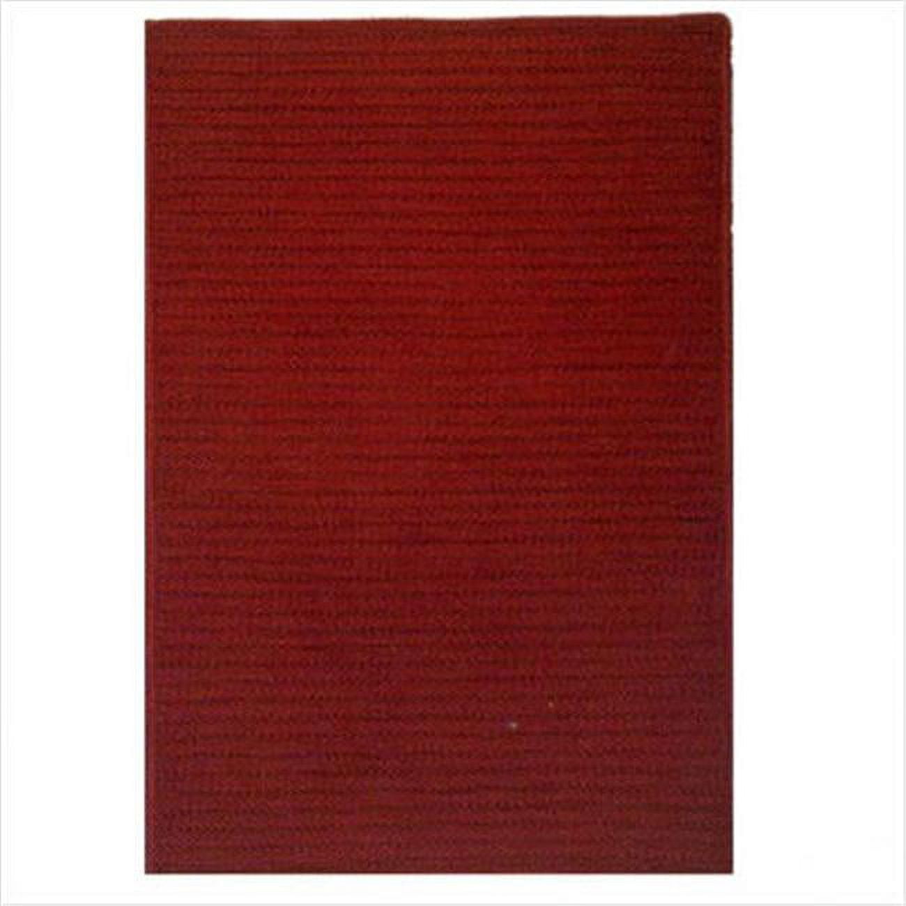 Simply Home - Solid Solid Sangria 7 ft. Square Rug - 100% Polypropylene ...