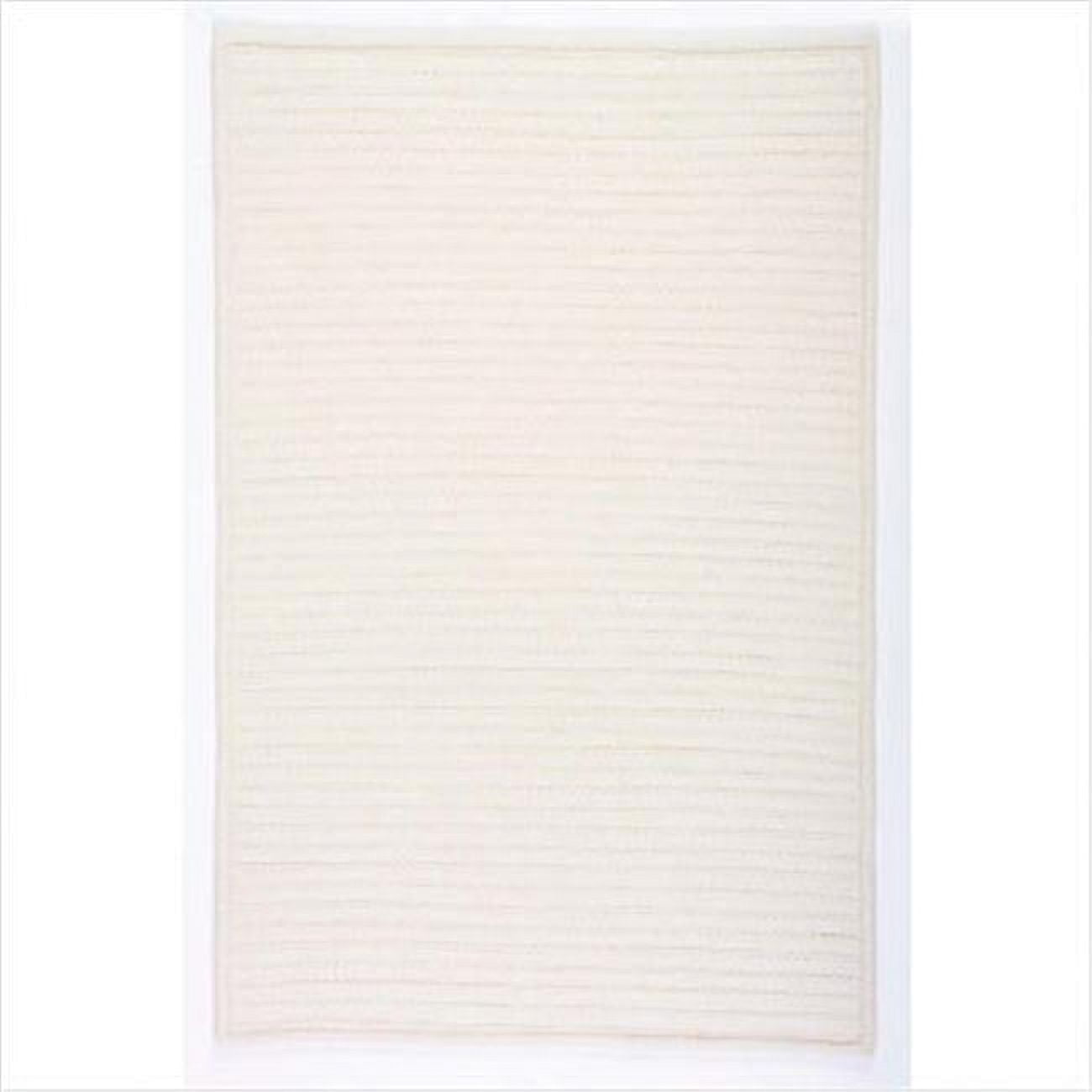 Simply Home - Solid Solid White 8ft. x 10ft. Rug - Indoor/Outdoor ...