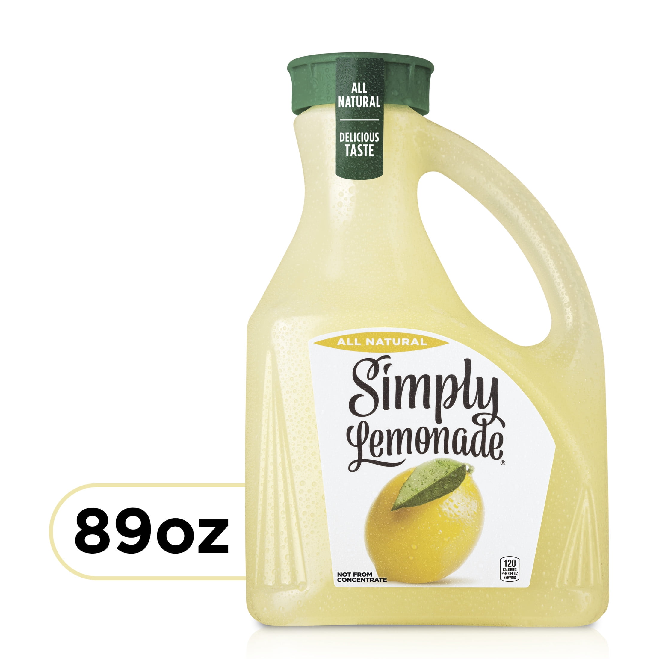 Simply Lemonade, Fresh Taste Non-GMO Fruit Juice Beverage, 89 fl oz ...