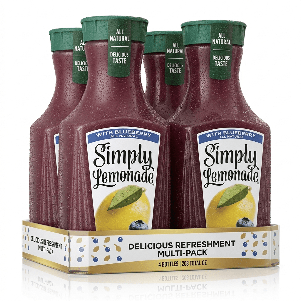 Simply Lemonade with Blueberry, All Natural Non-GMO, 52 fl oz – 4-Pack ...