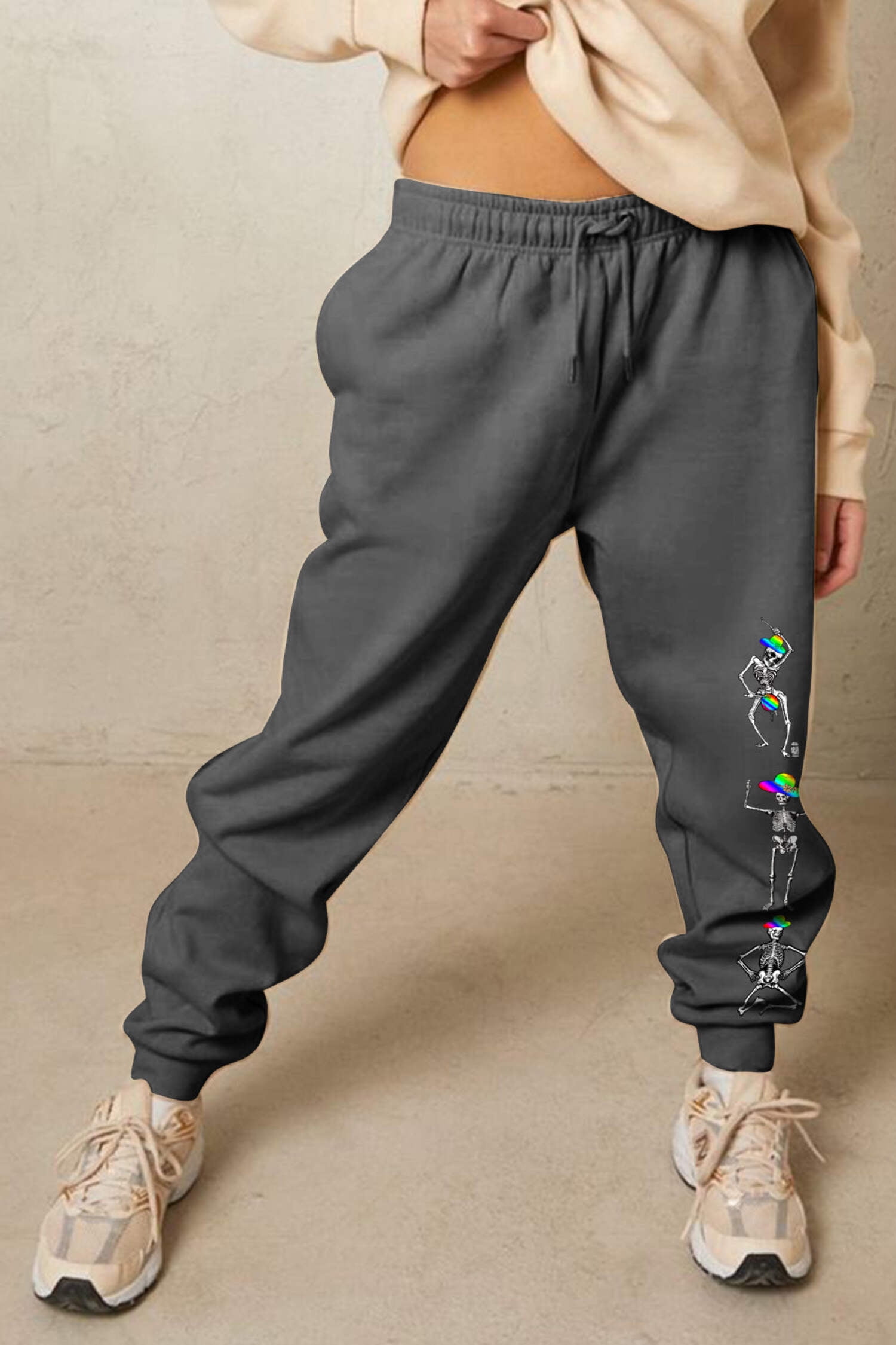 Simply Love Full Size SKELETON Graphic Sweatpants - Walmart.com