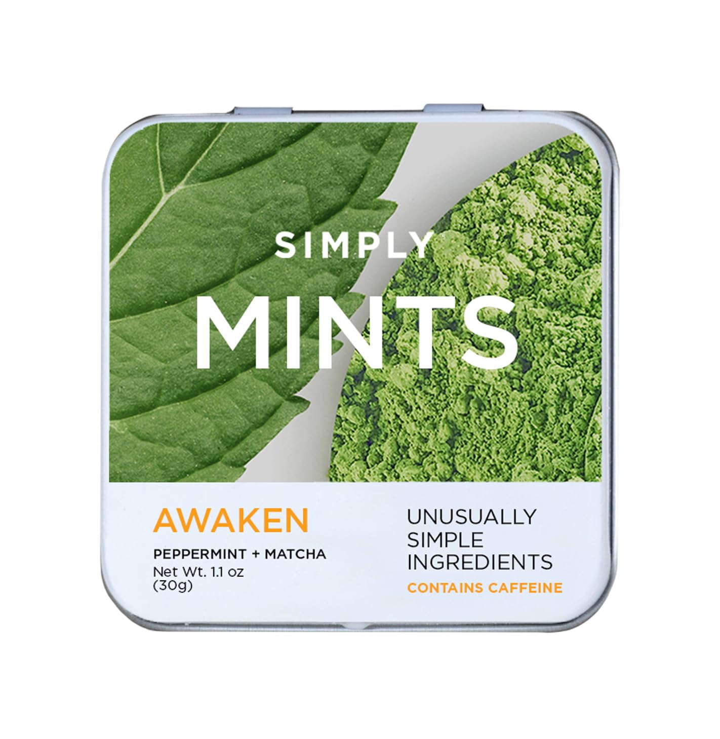 Simply Mints | Caffeinated DMF15 Breath Mints- Awaken (Caffeine ...