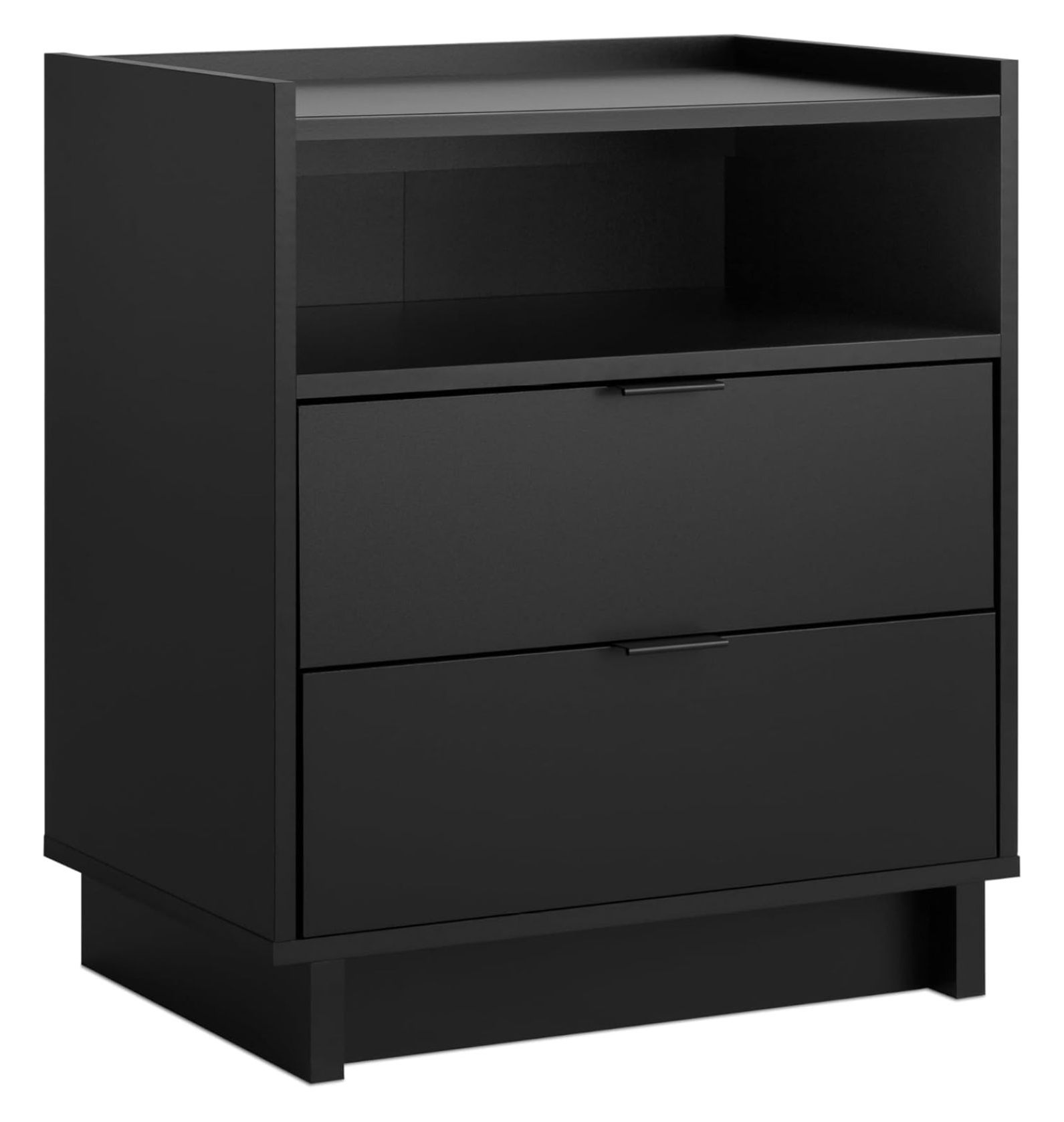 Simply Modern Nightstand Bedside Table, Black Nightstand for Bedroom ...