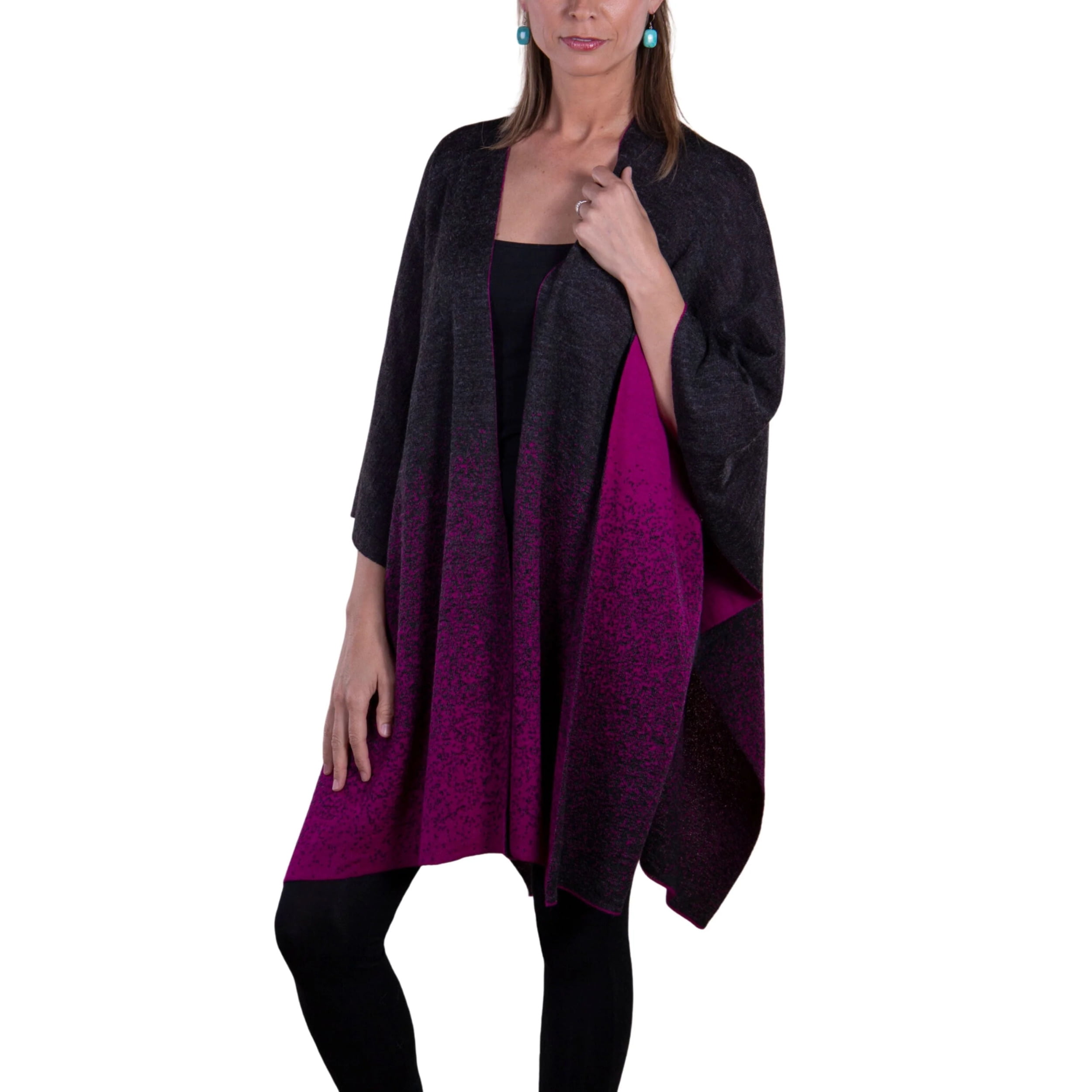 Simply Natural Alpaca Erica Ruana Women's Wrap - Walmart.com