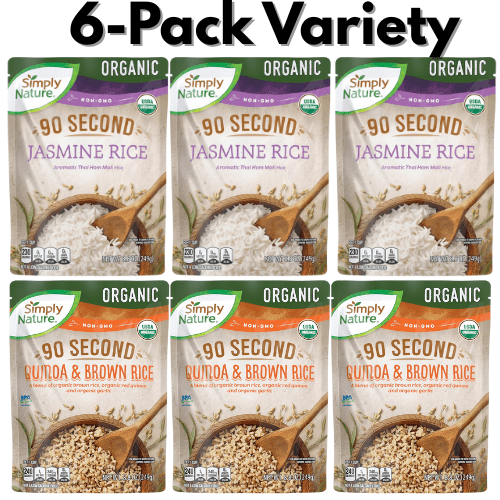 Simply Nature 90 Second Rice Variety Pack, 6pcs,8.8 oz - Walmart.com