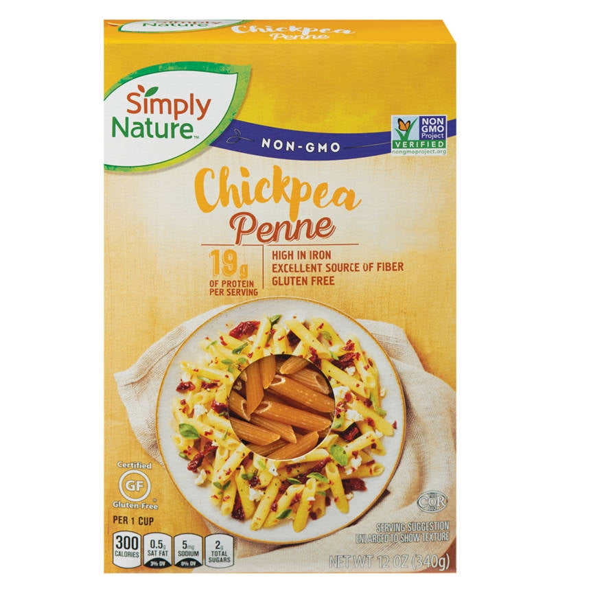 Simply Nature Chickpea Penne, 12 oz - Walmart.com