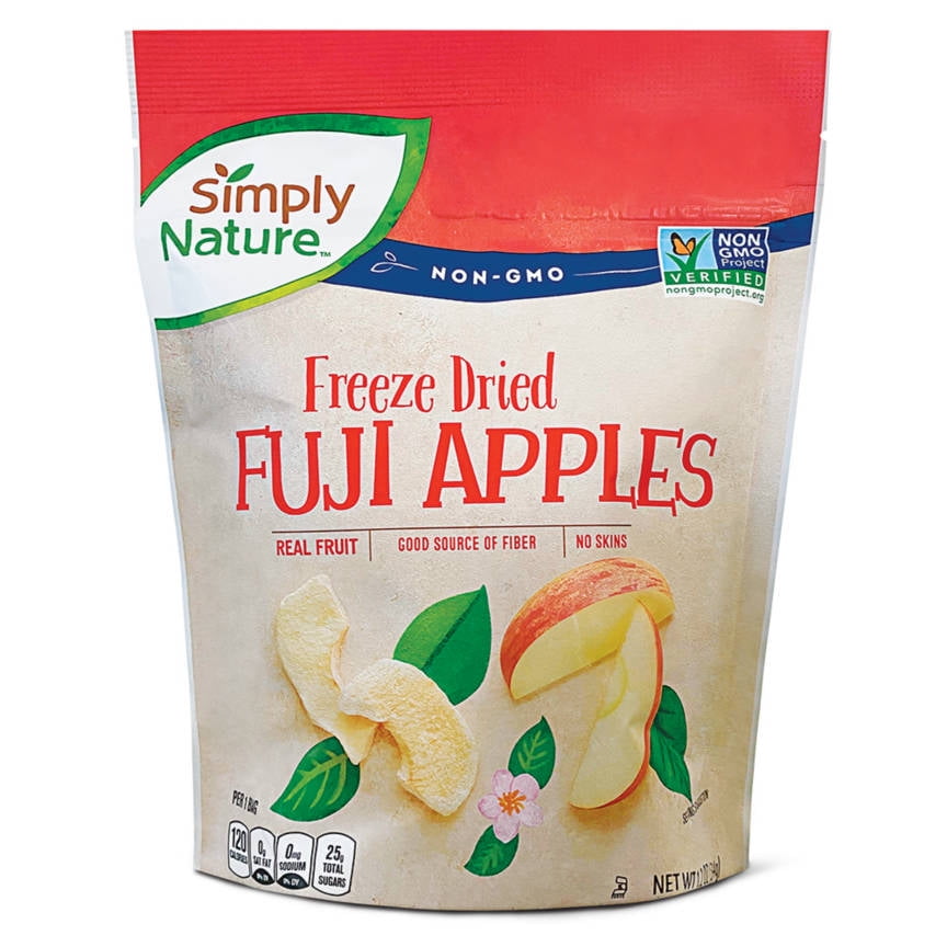 Simply Nature Freeze Dried Fuji Apples, 1.2 oz - Walmart.com