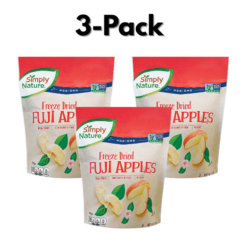 Simply Nature Freeze Dried Fuji Apples 3-Pack 1.2 oz - Walmart.com