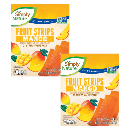 Simply Nature Fruit Strips Mango Naturally Flavored 2 Pack 10.5 oz ...