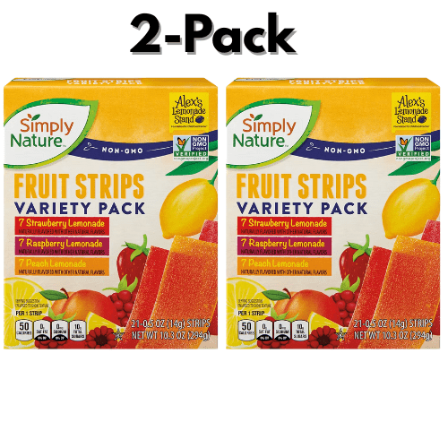 Simply Nature Fruit Strips Variety Pack, Alex's Lemonade Stand, 2-Pack ...