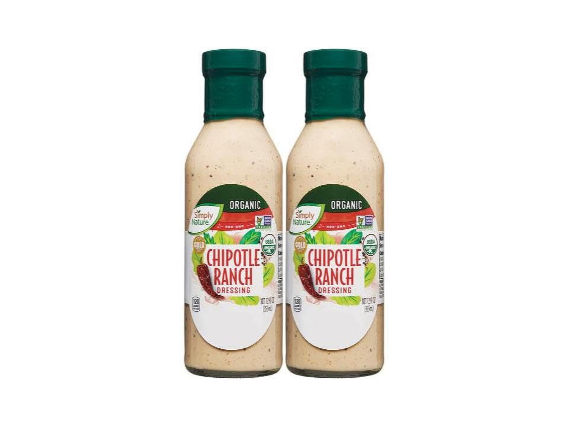 Simply Nature Organic Chipotle Ranch Dressing, 12 fl. oz., (2-pack, 24 ...