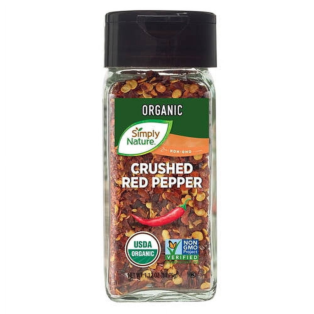 Simply Nature Organic Crushed Red Pepper, 1.12 oz - Walmart.com