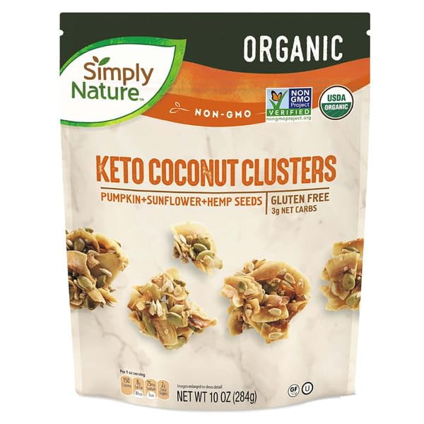 Simply Nature Organic Keto Super Seed Coconut Clusters - 10 oz (283g) - Walmart.com