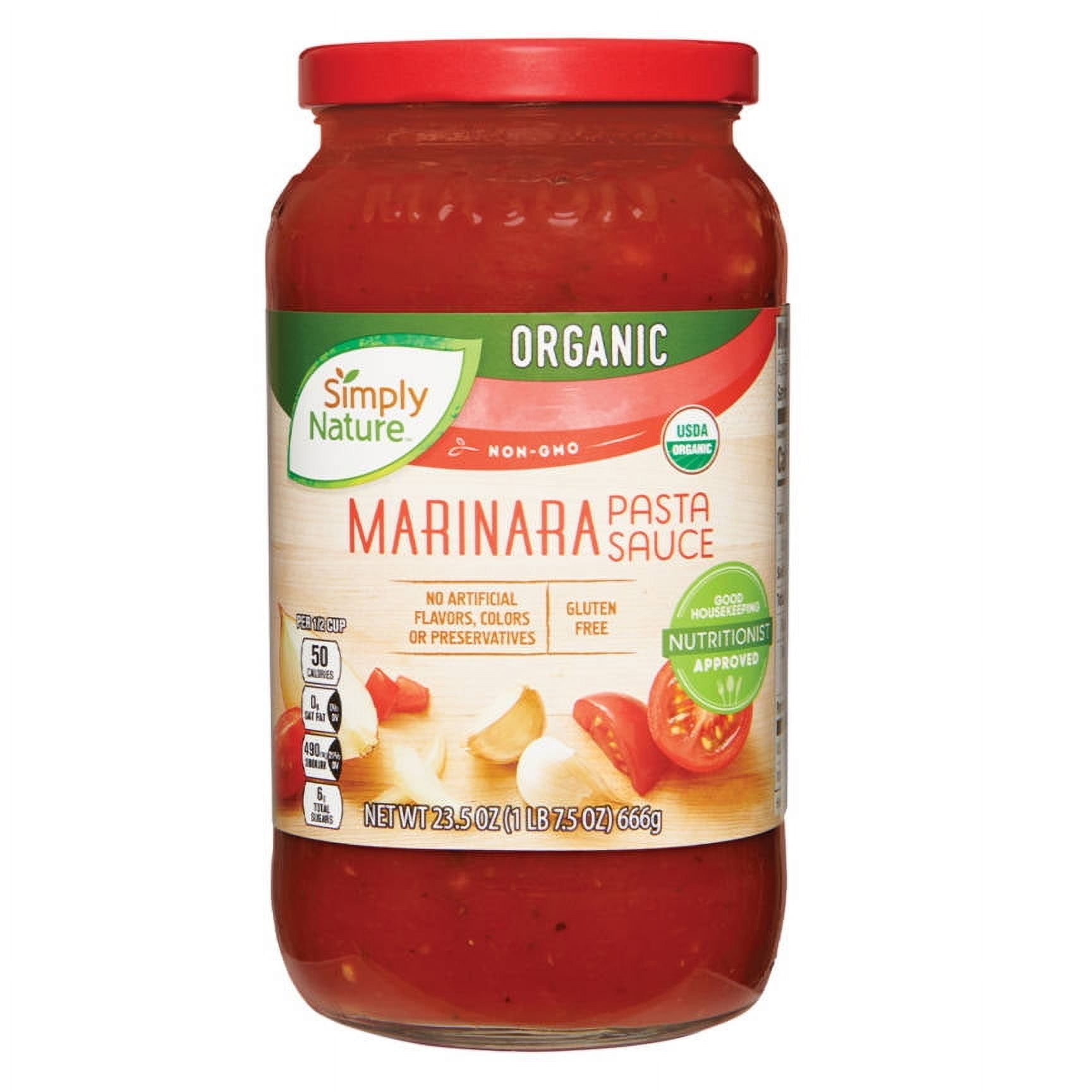 Simply Nature Organic Marinara Pasta Sauce, 23.5 oz - Walmart.com