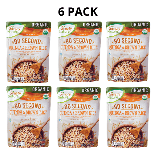 Simply Nature Organic Quinoa & Brown Rice Blend, 8.8 oz, Pack of 6 ...