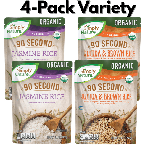 Simply Nature Organic Rice Variety Pack, 4 pcs,8.8 oz - Walmart.com