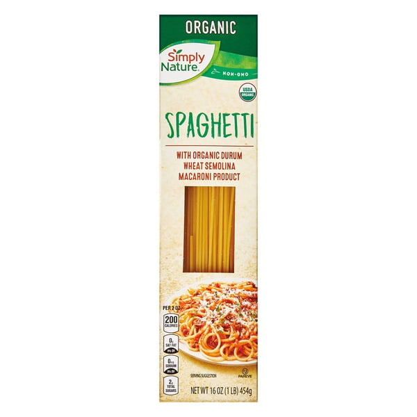 Simply Nature Organic Spaghetti 16 oz - Walmart.com