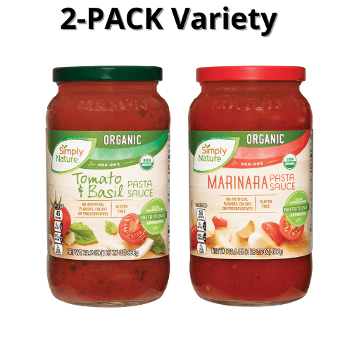 Simply Nature Pasta Sauce Variety 2-Pack,23.5oz - Walmart.com