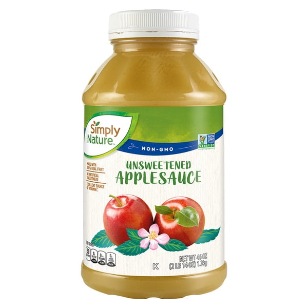 Simply Nature Unsweetened Applesauce 46 oz - Walmart.com