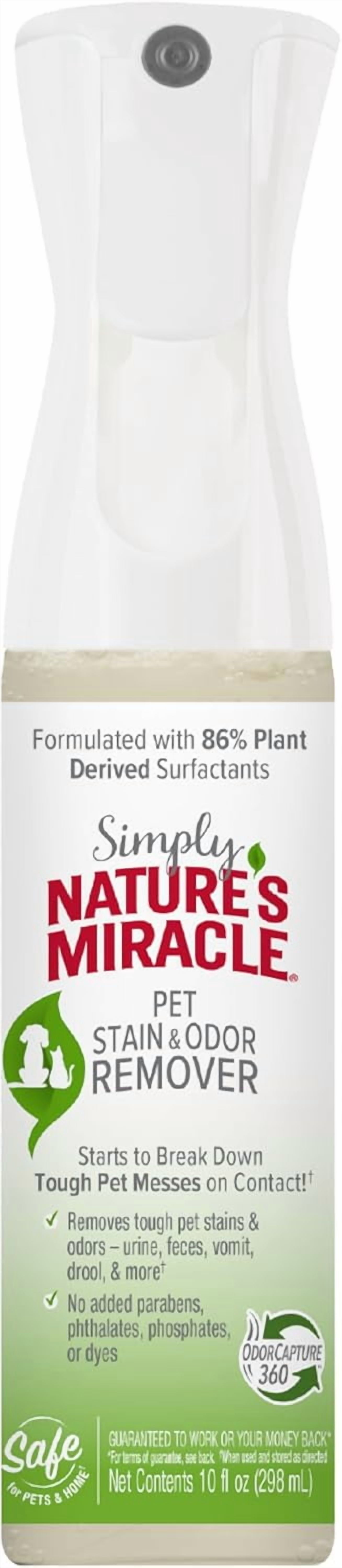 Simply Nature’s Miracle Pet Stain & Odor Remover, 10 Ounces, Bio ...