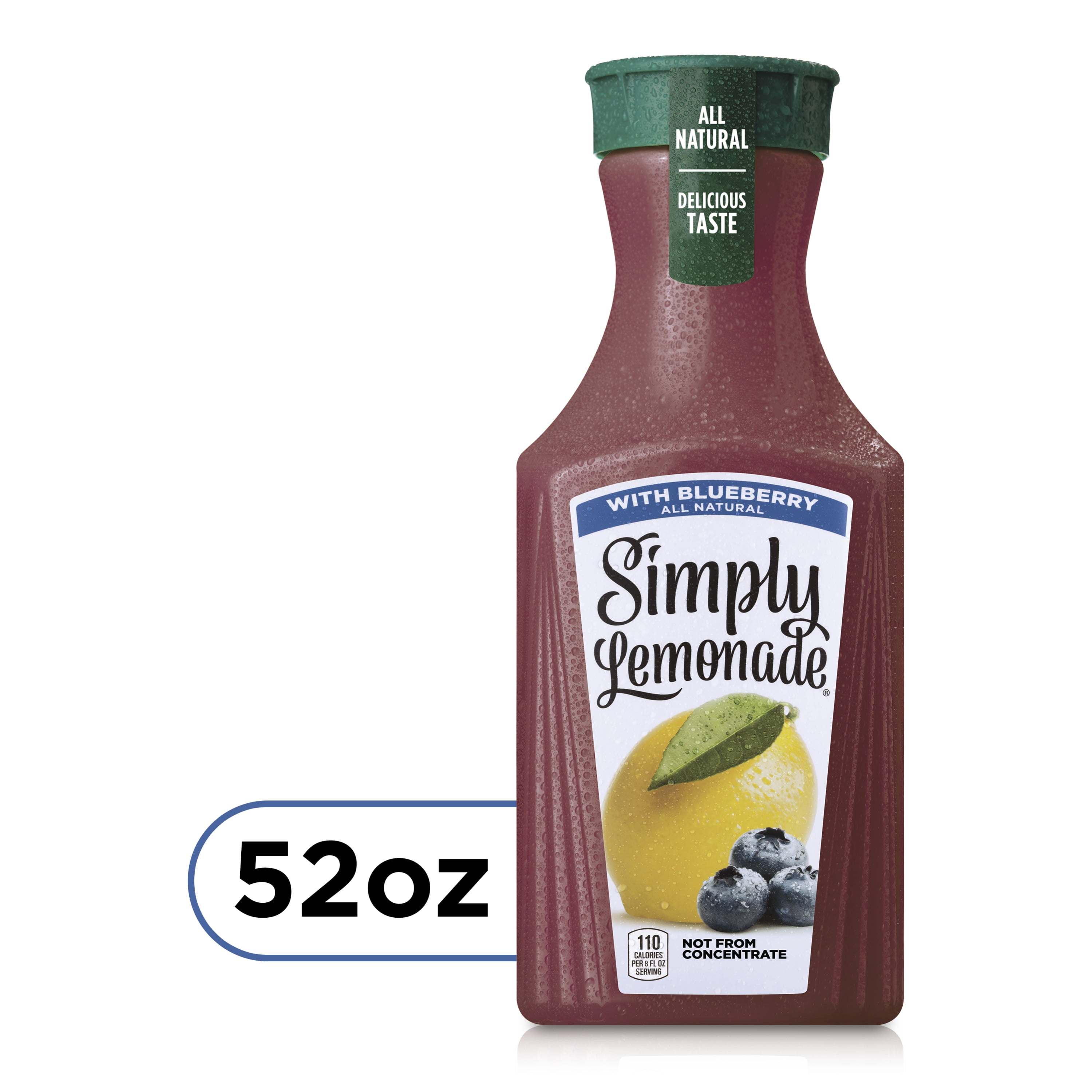 Simply Non GMO All Natural Lemonade with Blueberry Juice, 52 fl oz ...