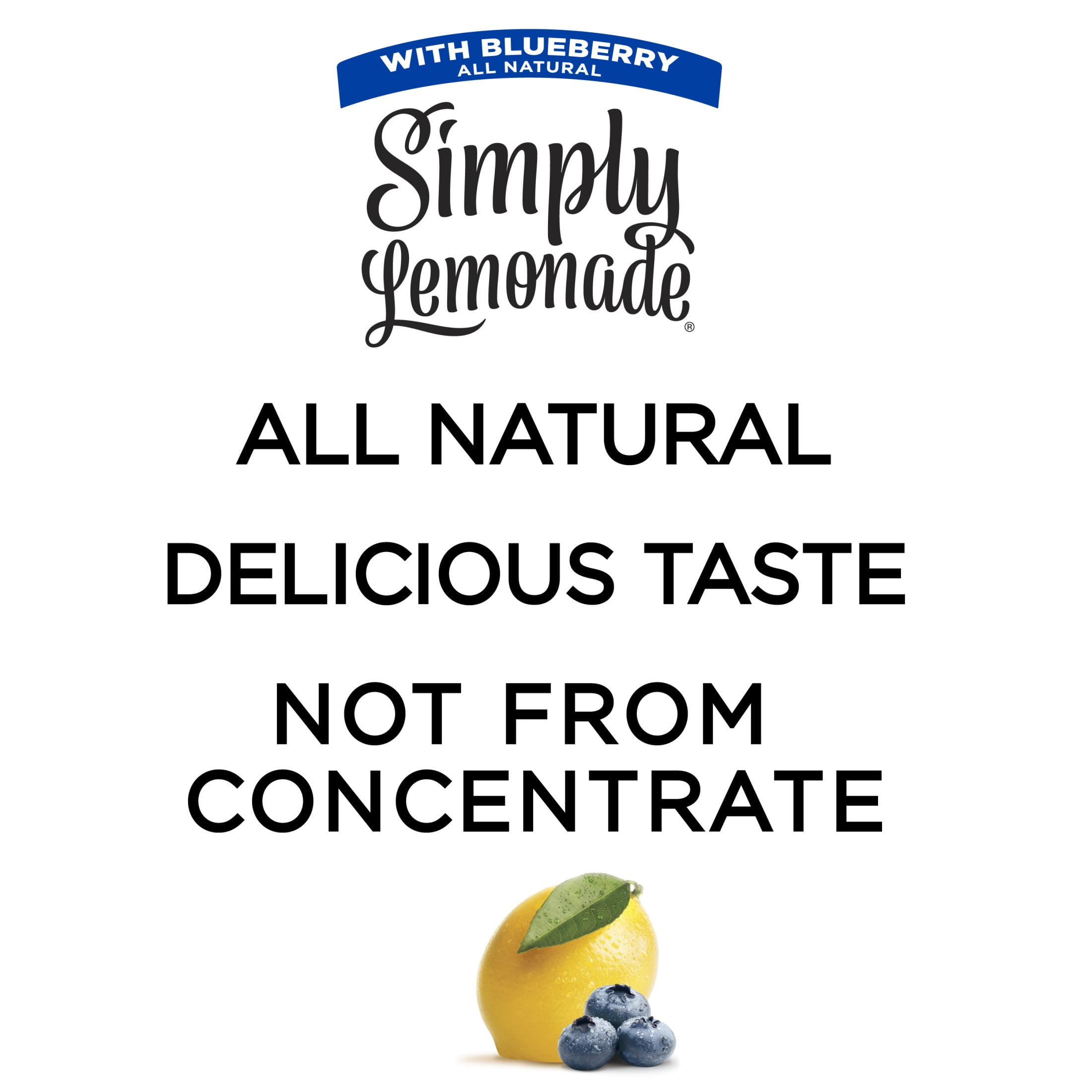 Simply Natural Non-GMO Lemonade with Blueberry Juice, 52 fl oz ...