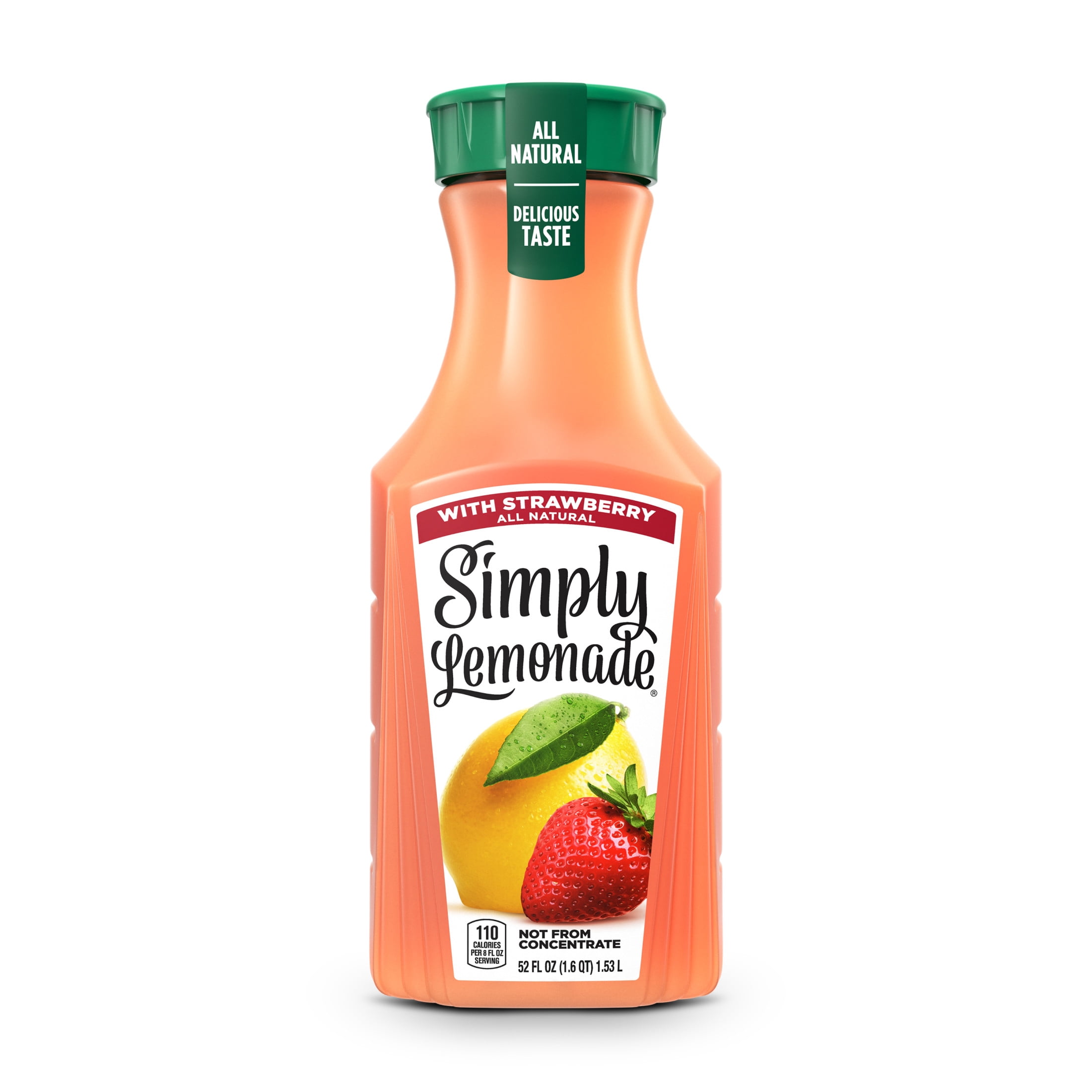 Simply Non-GMO Strawberry Lemonade Flavored Drink, All Natural, 52 fl ...