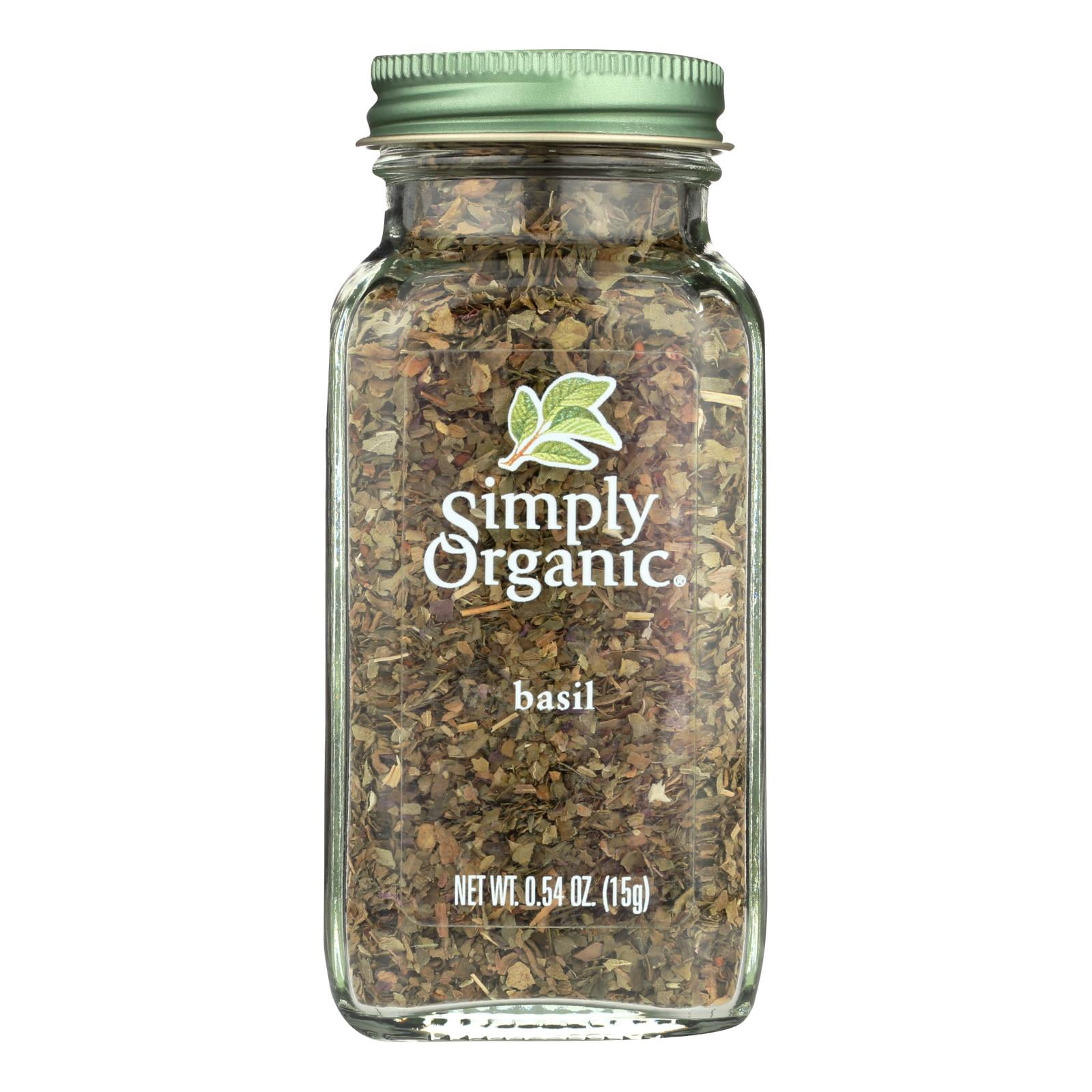 Simply Organic Basil, 0.54 oz (Pack of 6) - Walmart.com