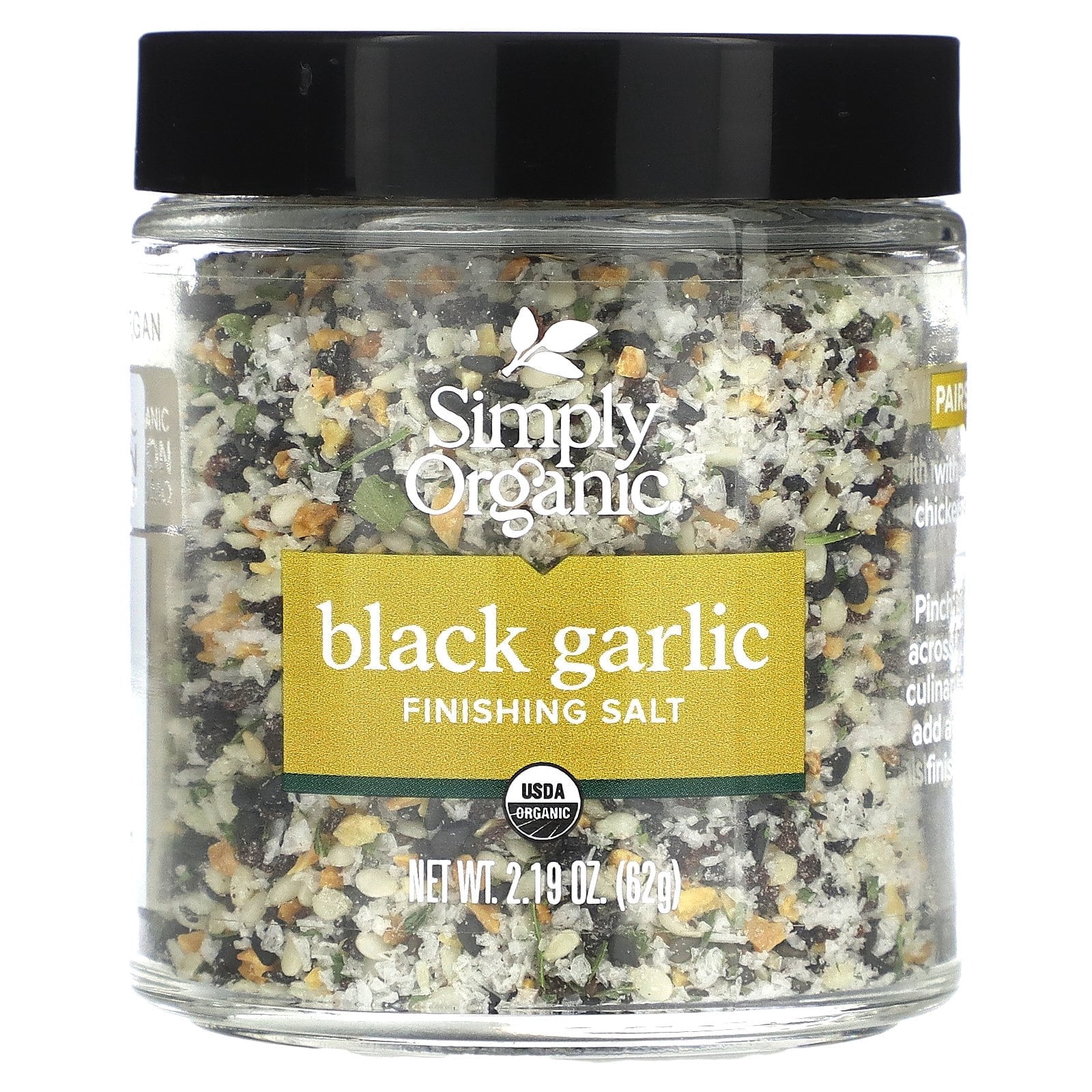 Simply Organic Black Garlic Finishing Salt, 2.19 oz - Walmart.com