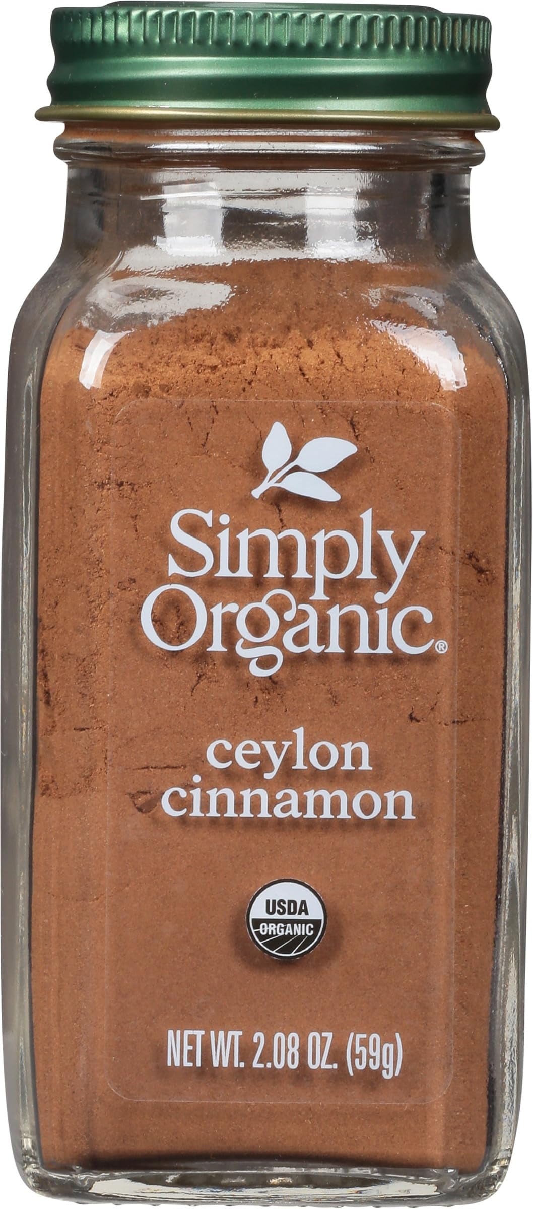 Simply Organic Ceylon Ground Cinnamon, 2.08 Ounce, Non-GMO Organic ...