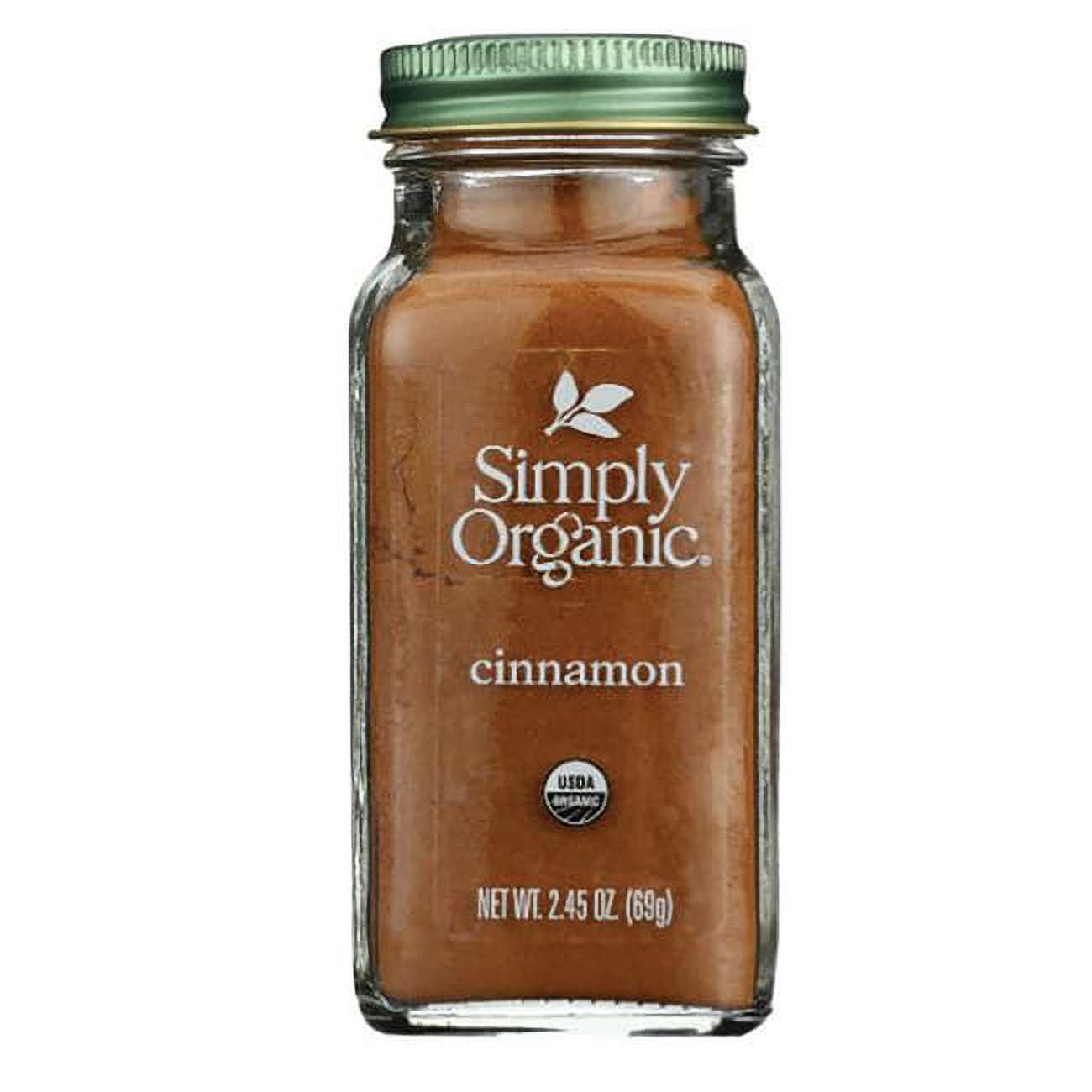 Simply Organic Ground Cinnamon, Shelf-Stable, 2.45 oz Bottle - Walmart.com