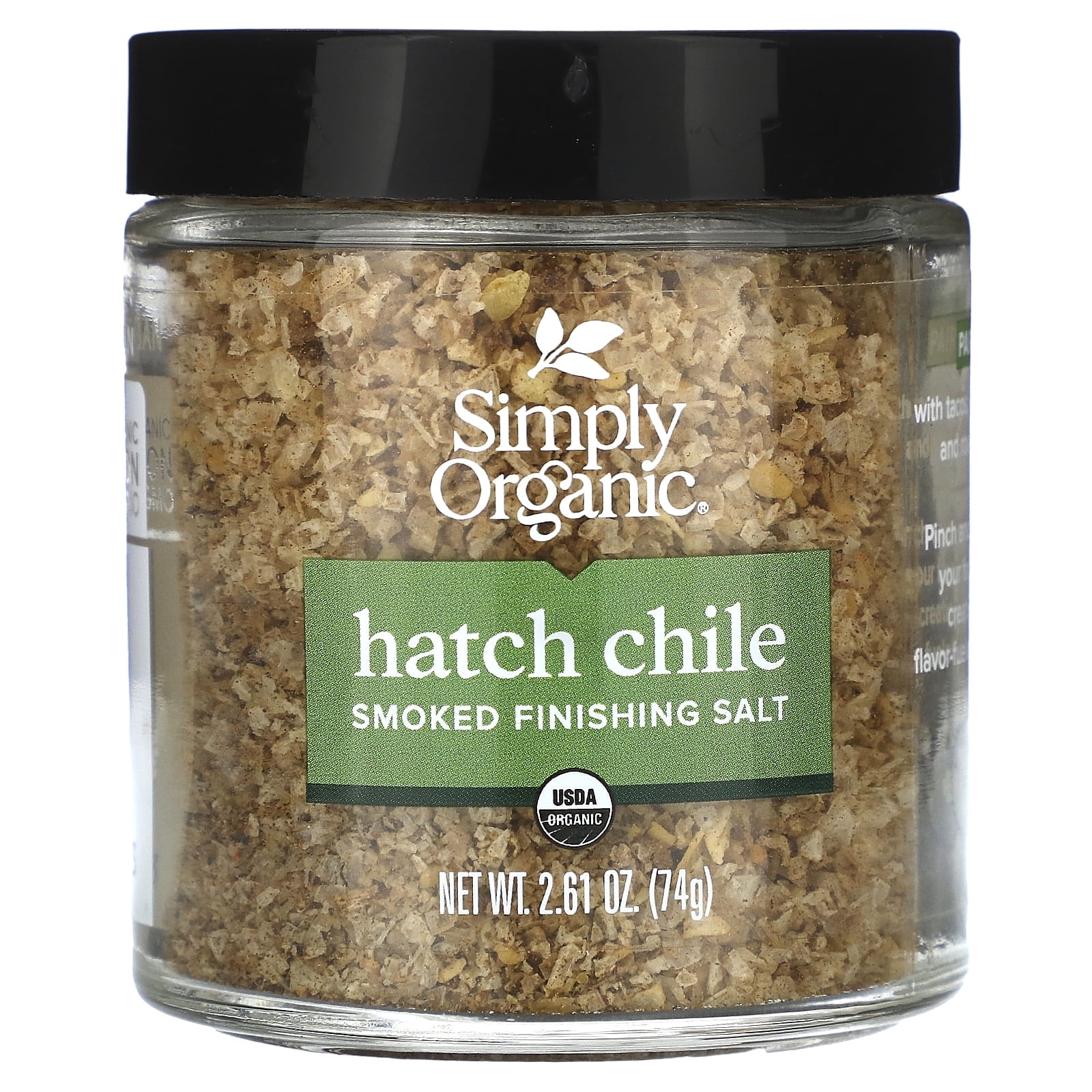 Simply Organic Spicy Hatch Chile Smoked Finishing Salt, 2.61 oz ...