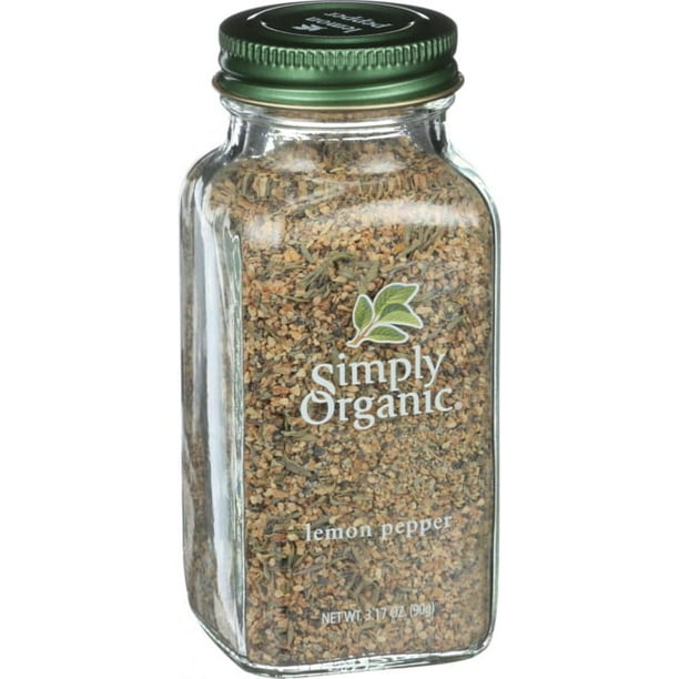 Simply Organic Lemon Pepper 3.17 oz. - Walmart.com