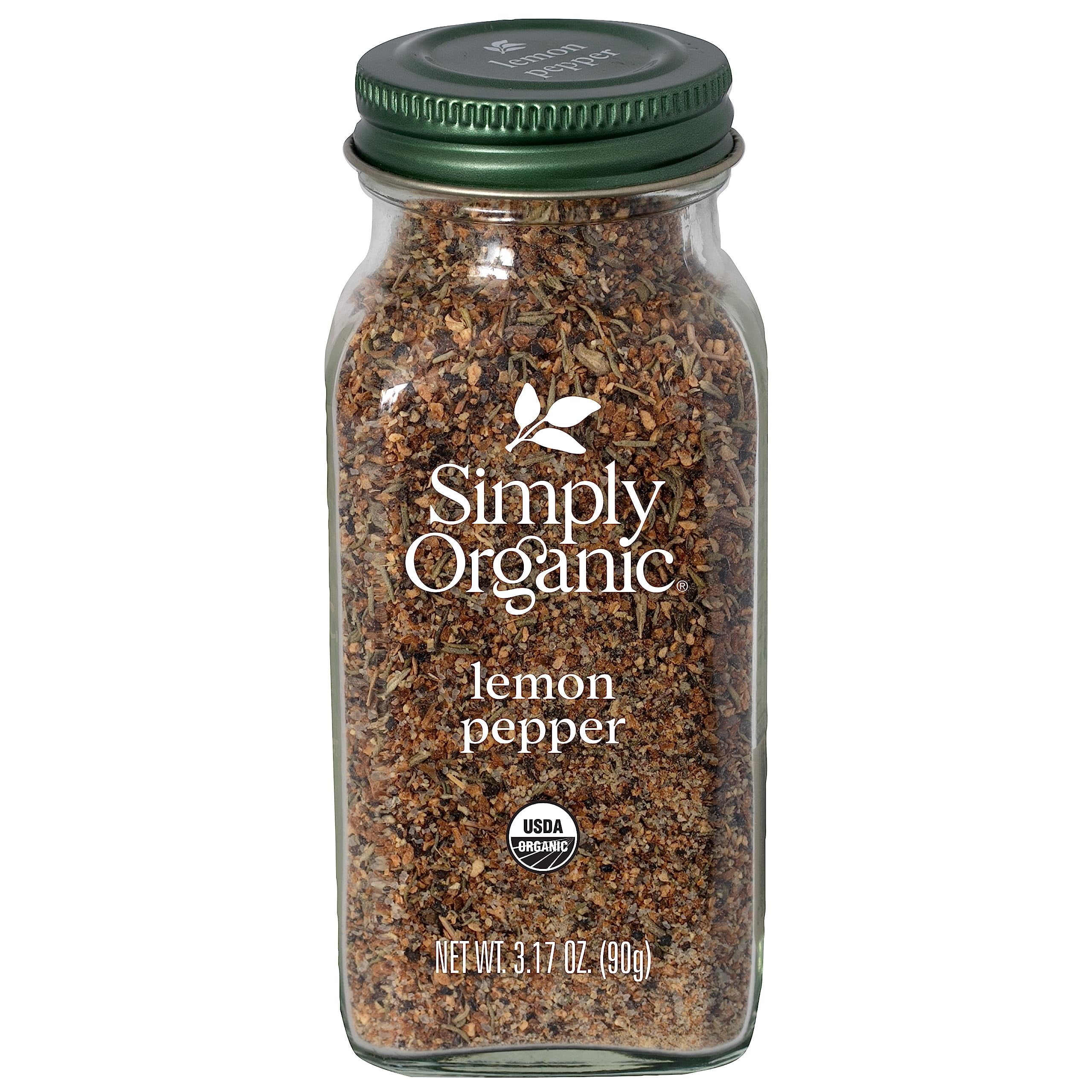 Simply Organic Lemon Pepper, OIF8 Certified Organic | 3.17 oz | Pack of ...