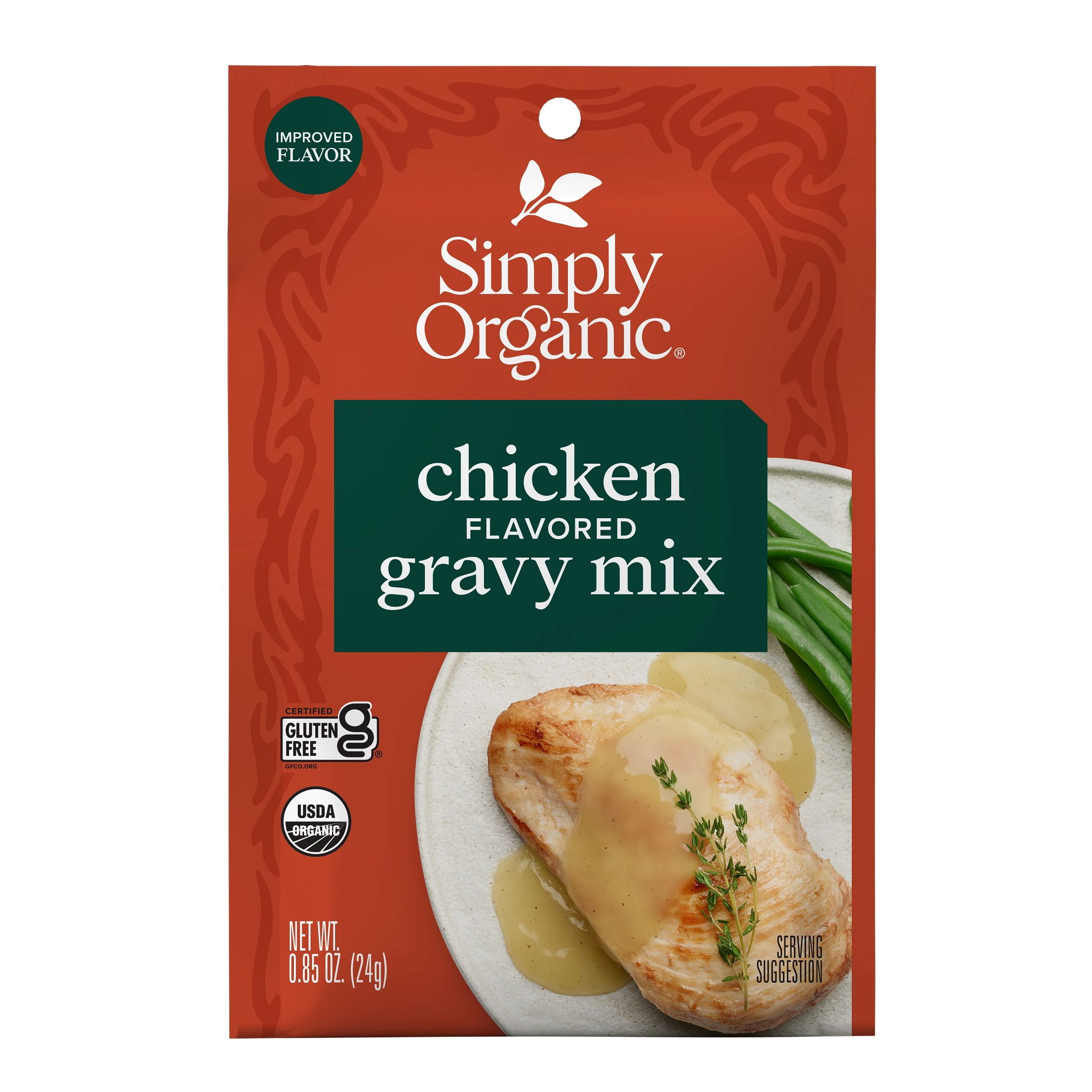 Brandclub - Simply Organic Roasted Chicken Gravy Seasoning Mix, .85 oz ...