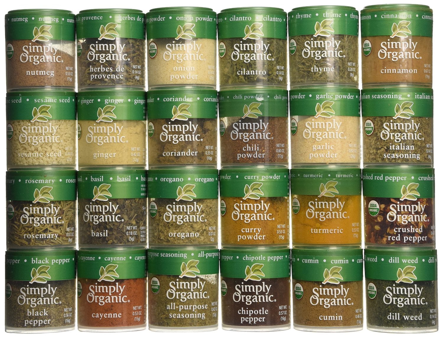 Free Shipping! Simply Organic Organic Spice Gift Set, 24 Mini Jar ...