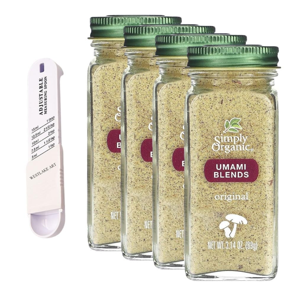 Simply Organic Umami Blend, SAF21 3.14 Oz, Bundle With Measuring Spoon ...
