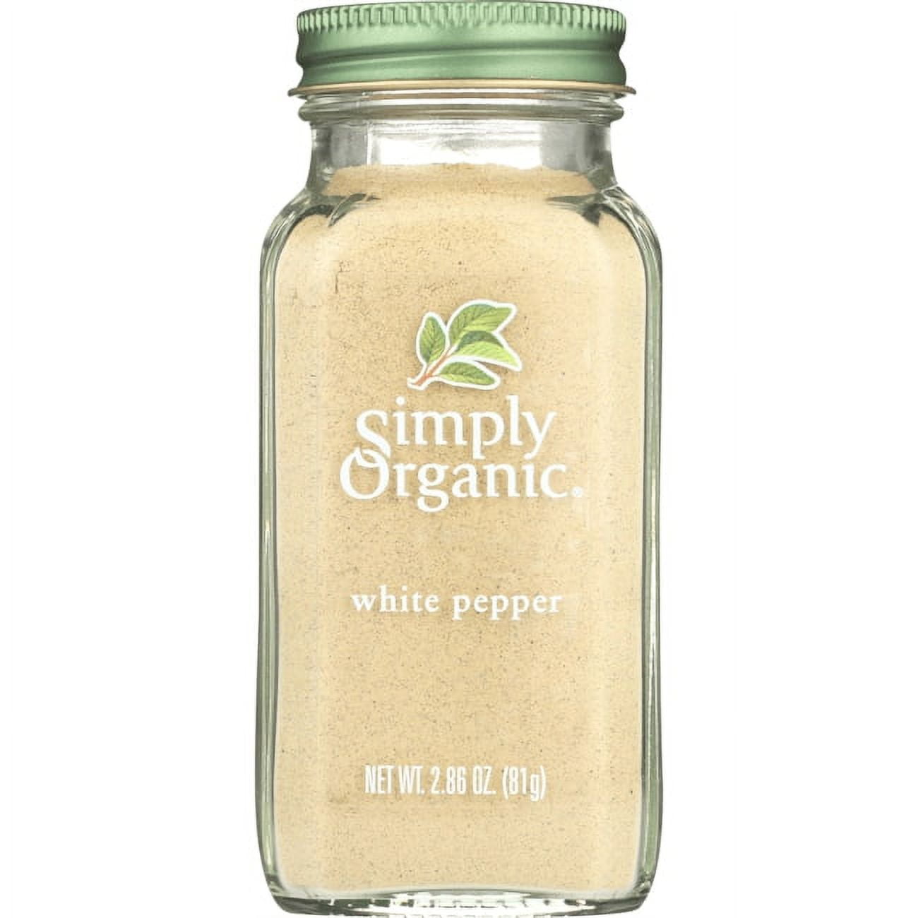 Simply Organic Healthy Brand White Pepper Powder, Certified Organic, 2. ...
