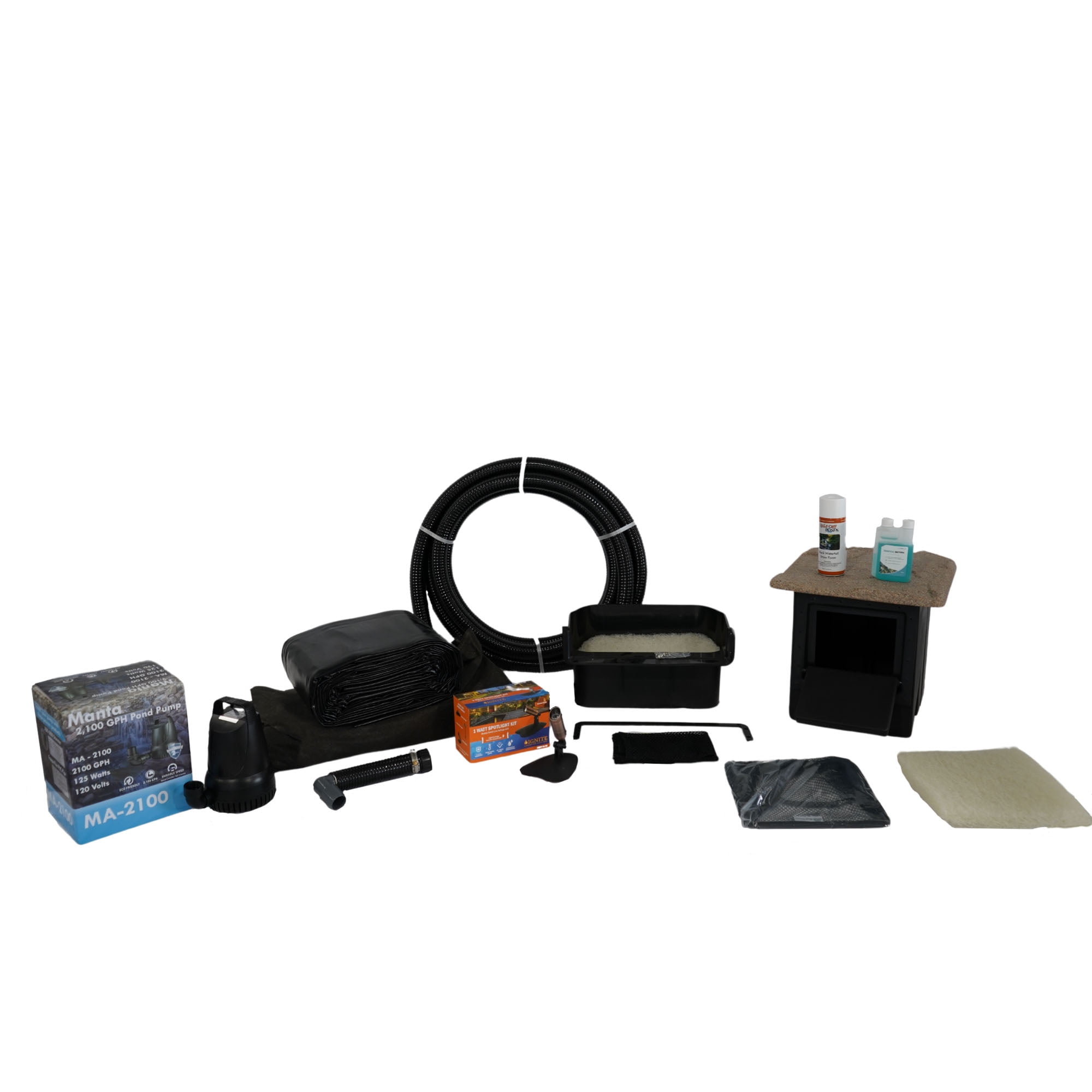 Simply Ponds 2100 Water Garden and Pond Kit with 10' x 10' PVC Liner ...