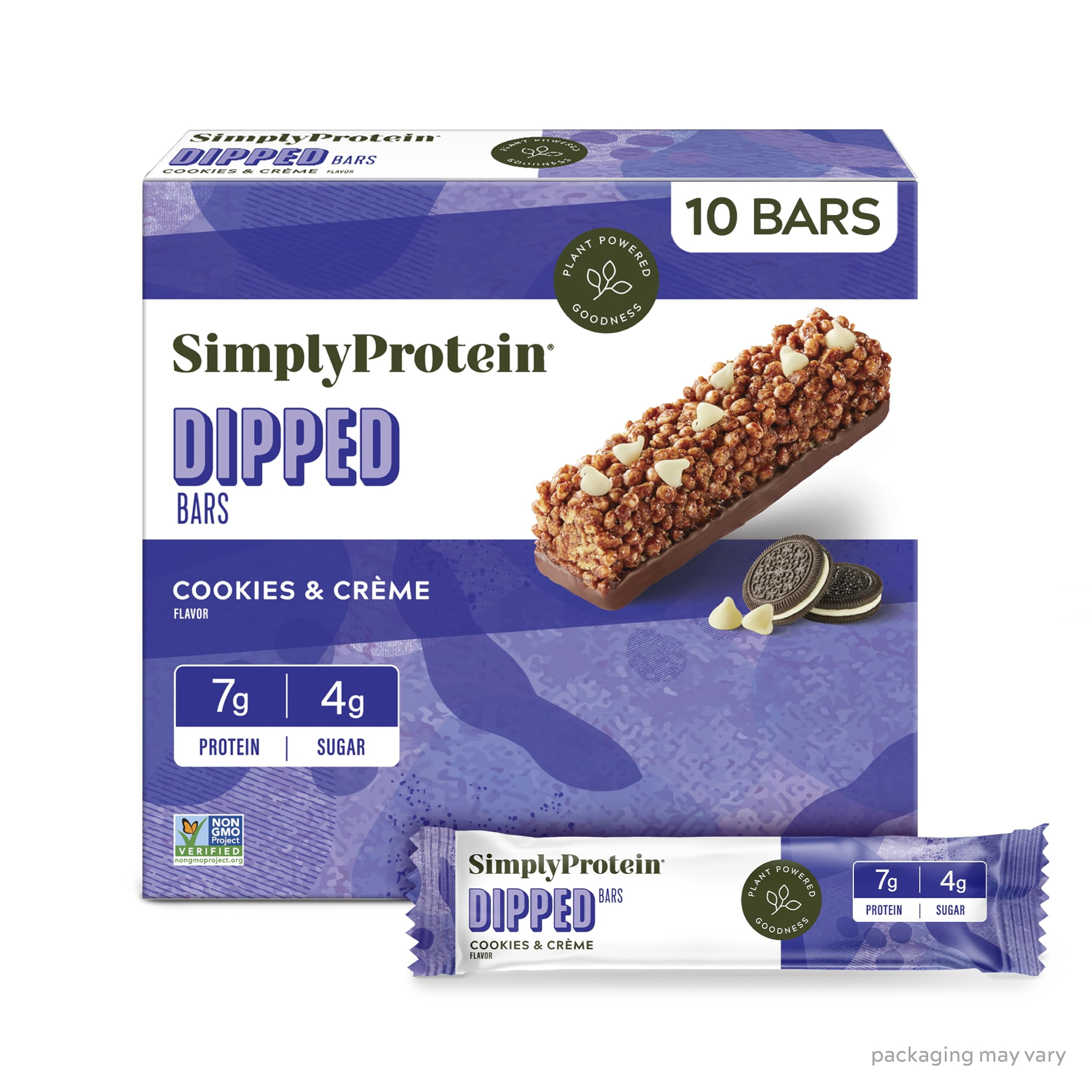 Simply Protein - Cookies IRF13 & Crème Dipped Bars, 10 Bars - Plant ...