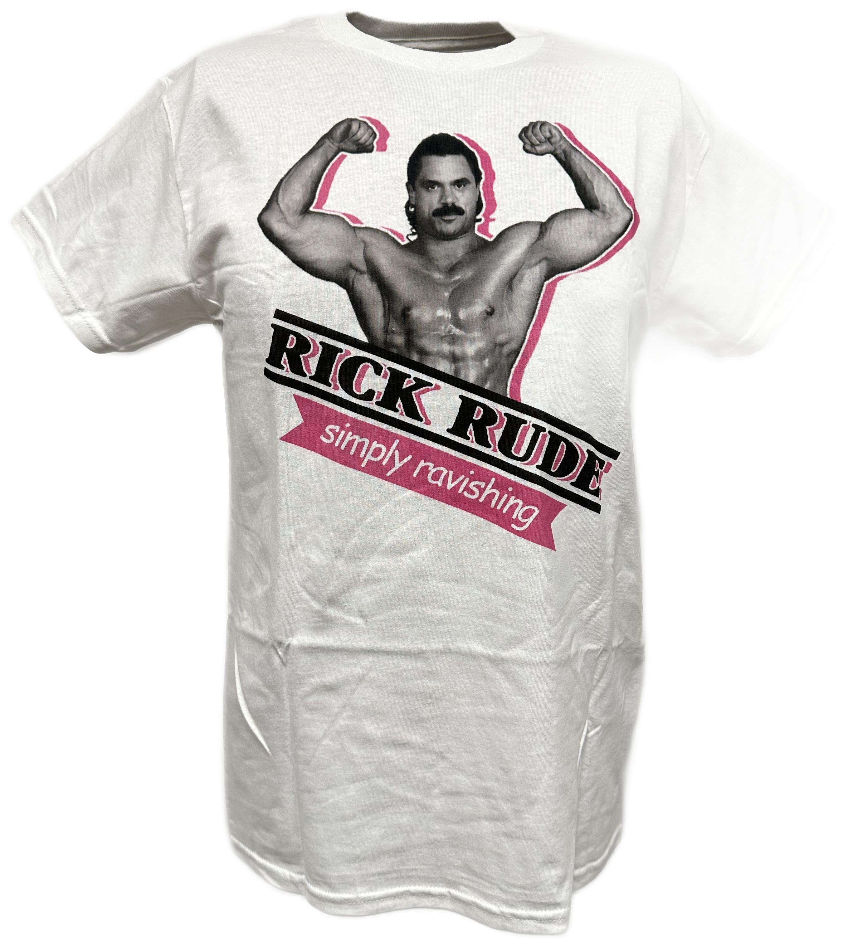 Simply Ravishing Rick Rude WWE Mens White T-shirt S - Walmart.com