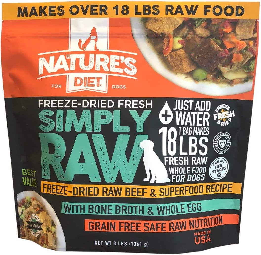 Simply Raw® Freeze-Dried Raw Whole Food Meal - Makes 18 Lbs Fresh Raw ...