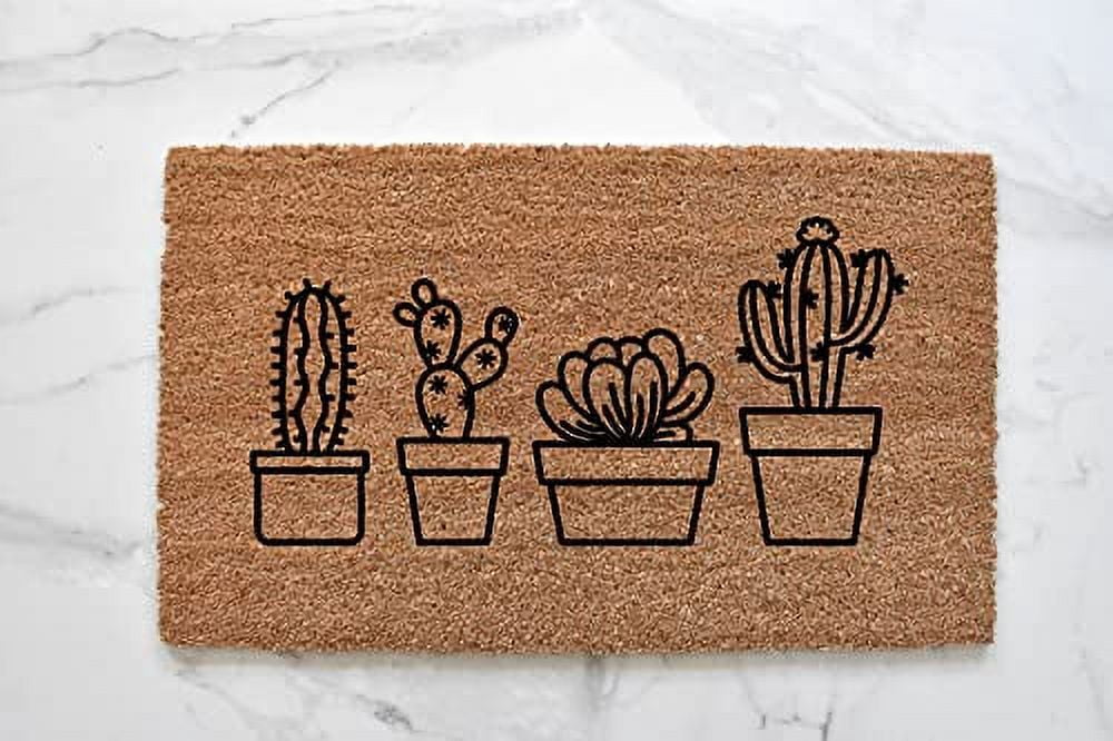The Simply Rustic Barn Doormat Cactus Doormat Desert Doormat Welcome ...