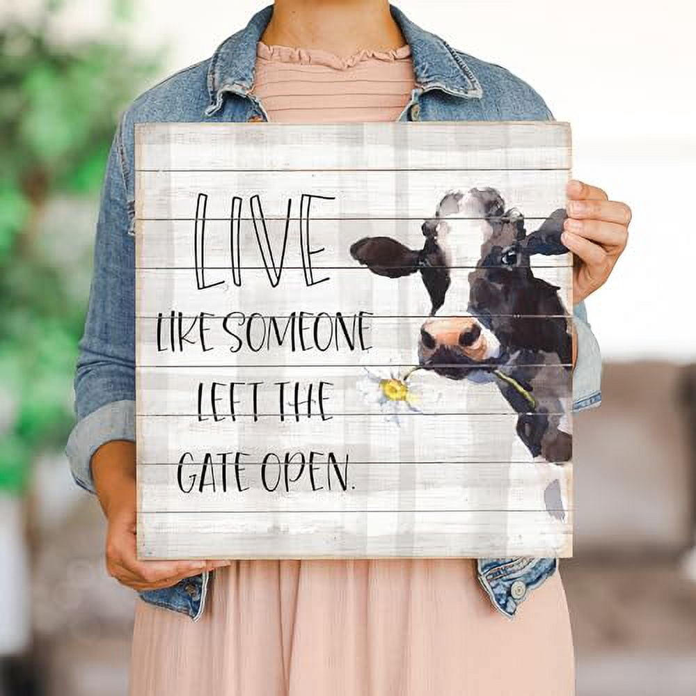 Simply Said, INC Perfect Pallets 14" Wood Sign - Live Like Someone Left ...