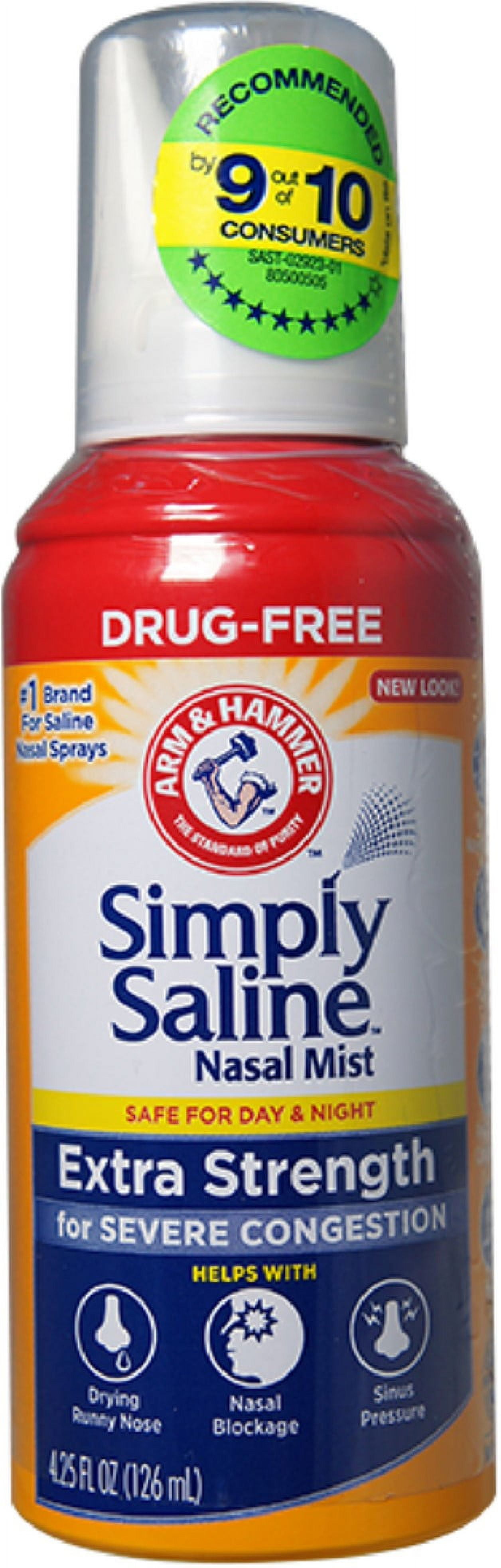 Simply Saline Extra Strength Nasal Mist for Severe Congestion and ...