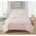 Simply Shabby Chic Pink Ruffle 4 Piece Soft Washed Microfiber Comforter