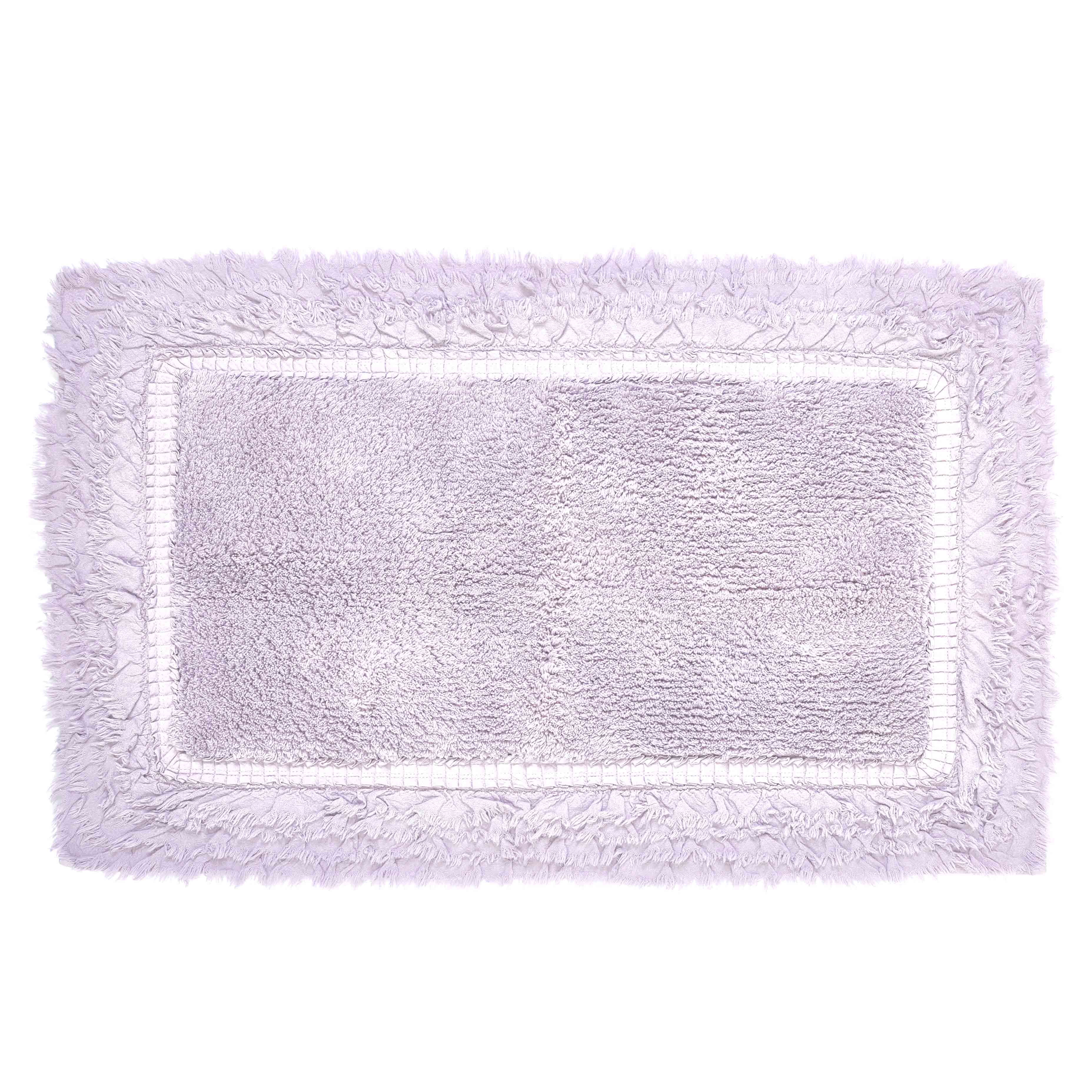 Simply Shabby Chic Ruffle Bath Rug, Lavender Linen, 20 x 30 - Walmart.com