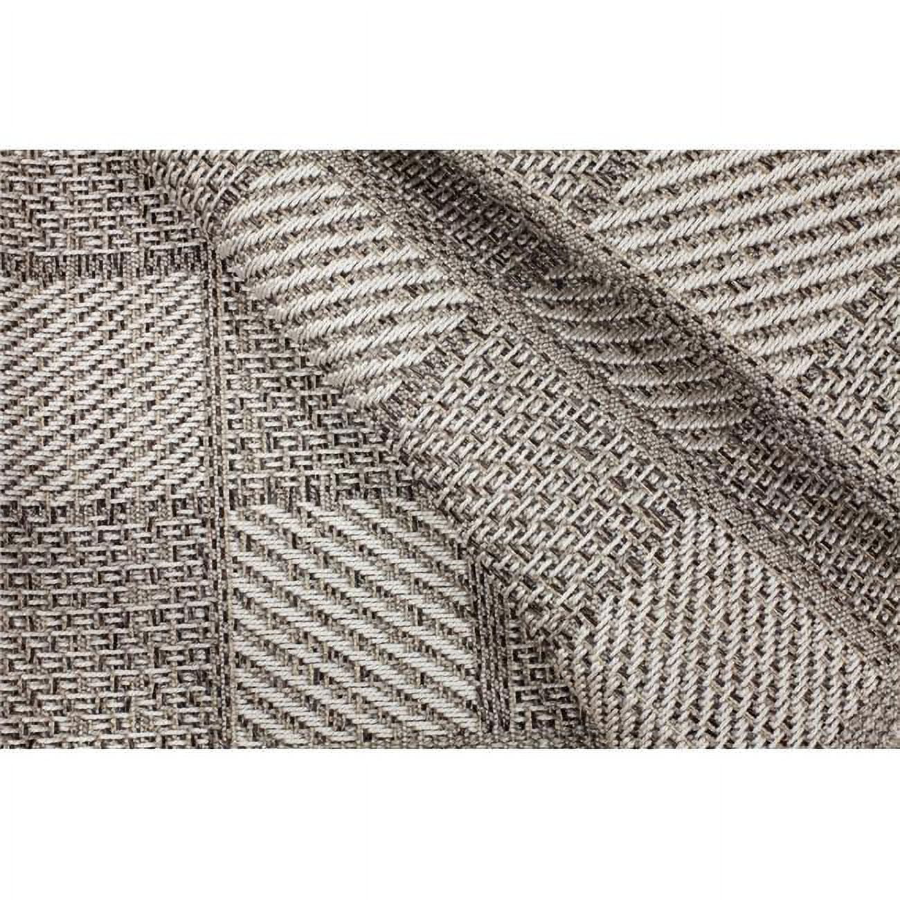 Simply Shade 88" Modern Polypropylene Outdoor Rug in Tile Fog Finish ...