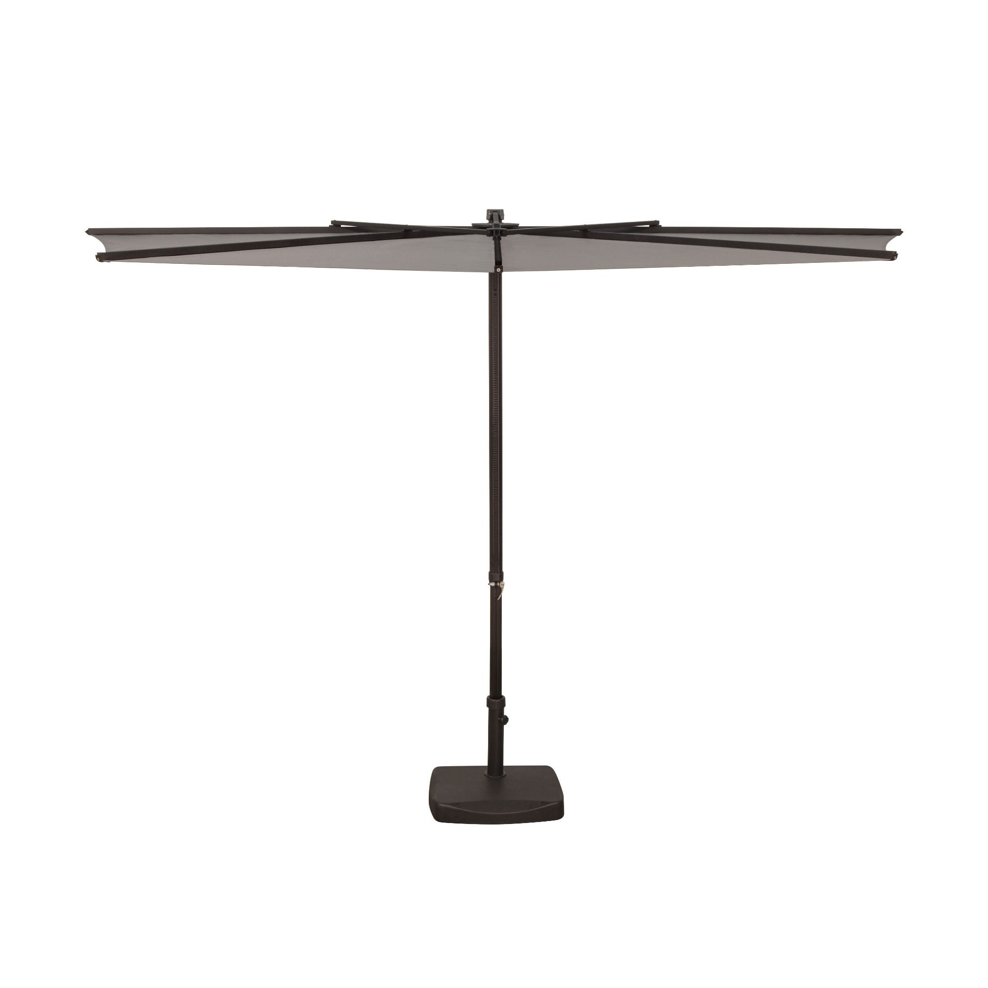 Simply Shade Amelia Half Umbrella - Modern Outdoor Sun Shade for Patio ...